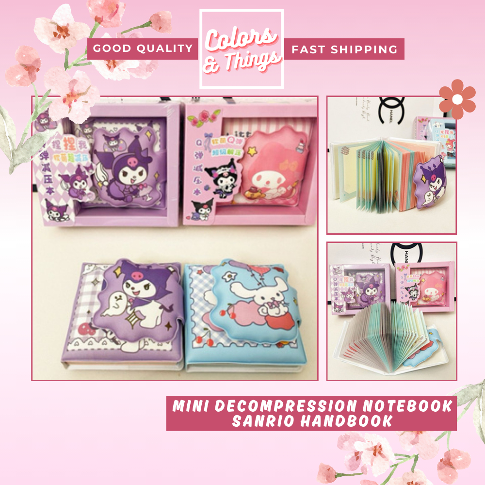Colorsandthings Mini Decompression Notebook Sanrio Handbook w/ Box ...