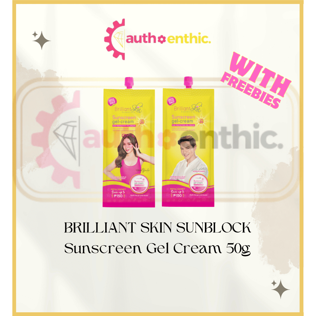 BRILLIANT SKIN SUNBLOCK Sunscreen Gel Cream 50g | Shopee Malaysia