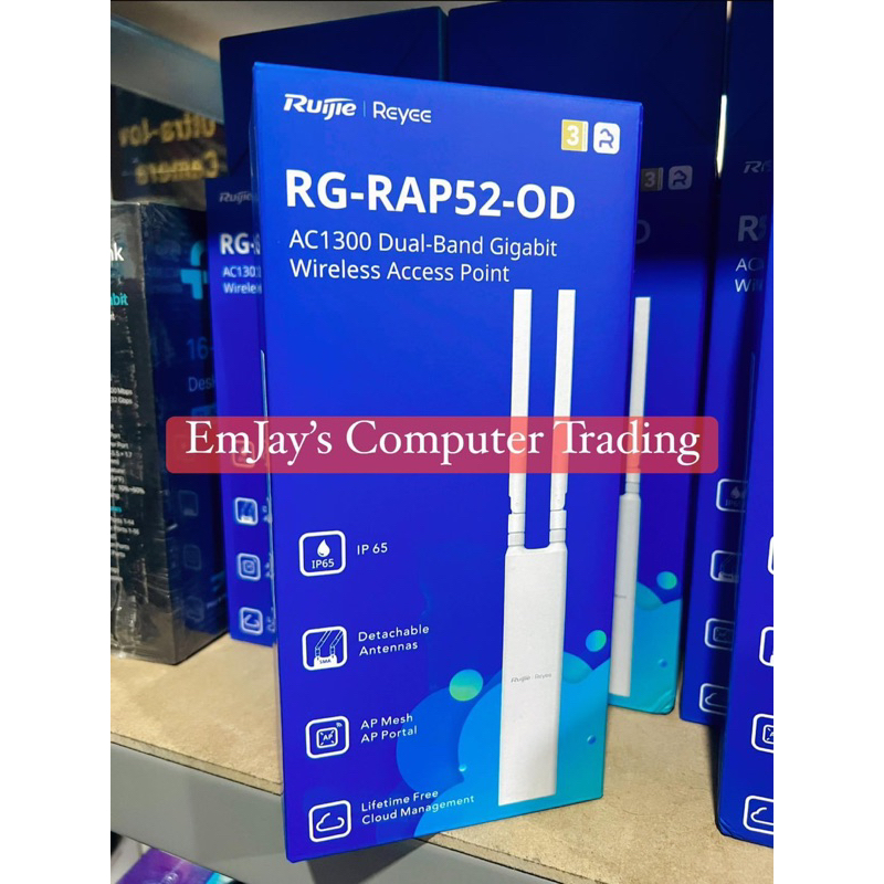 RUIJIE RG-RAP52-OD Reyee Wi-Fi 5 AC1300 Dual-Band Outdoor Access Point ...