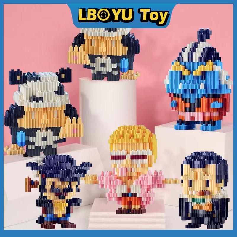 LBOYU One Piece Building Blocks Boa Doflamingo Crocodile Gekko Moria ...