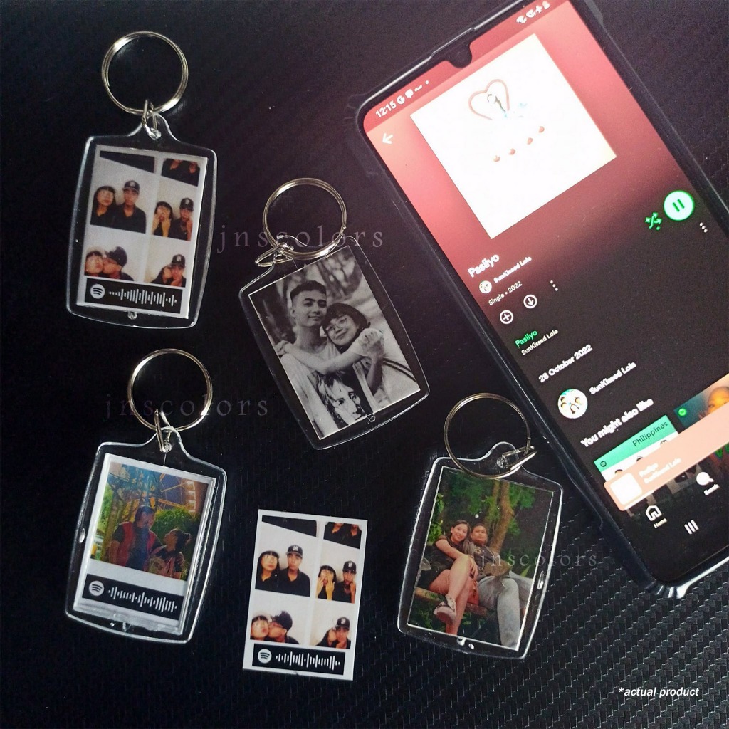 Scannable Customized Spotify Board Keychain Board Instax Inspired Photo ...