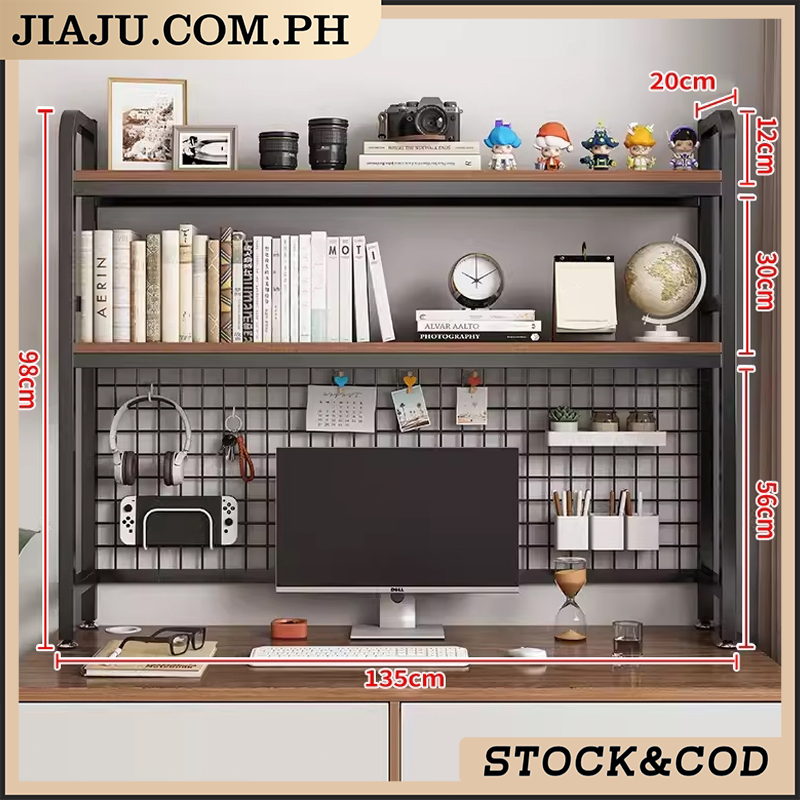 ️Desktop Organizer Tabletop Rack Multi-laver Student Bookshelf Office ...