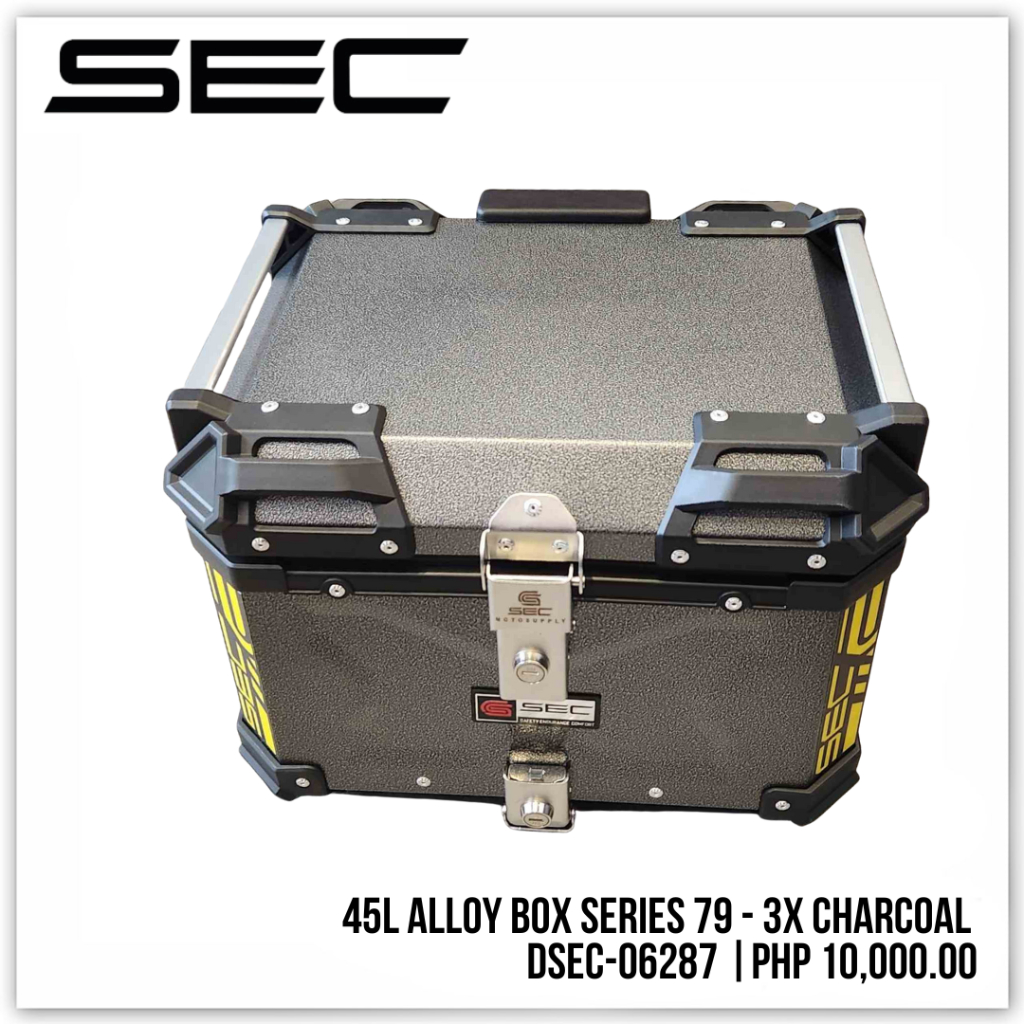 Sec Topbox 45 Liters Top Box for Motorcycle Alloy Box Series 79 - 3X ...