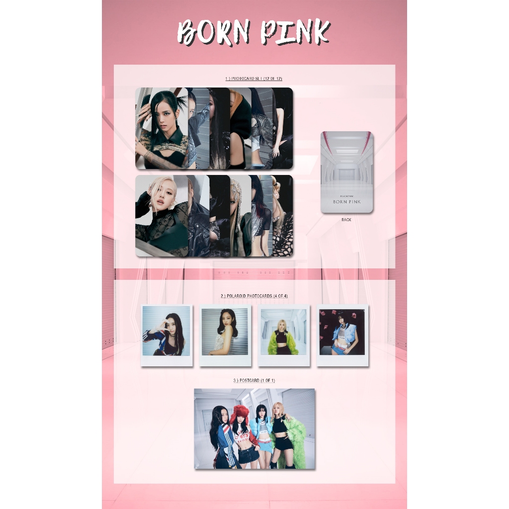 BLACKPINK 'BORN PINK' Fanmade Photocard Set | Shopee Malaysia