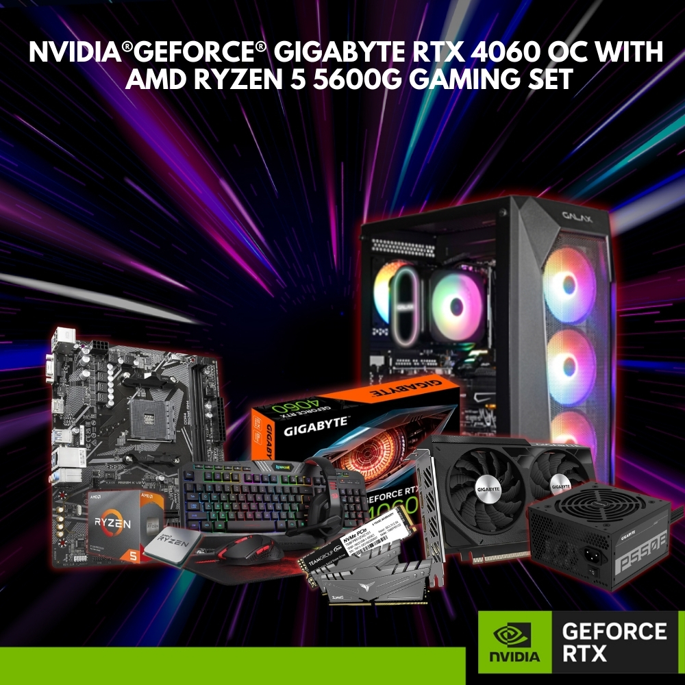 NVIDIA GeForce Gaming PC: NVIDIA GIGABYTE GeForce RTX4060 8GB OC w/ AMD ...