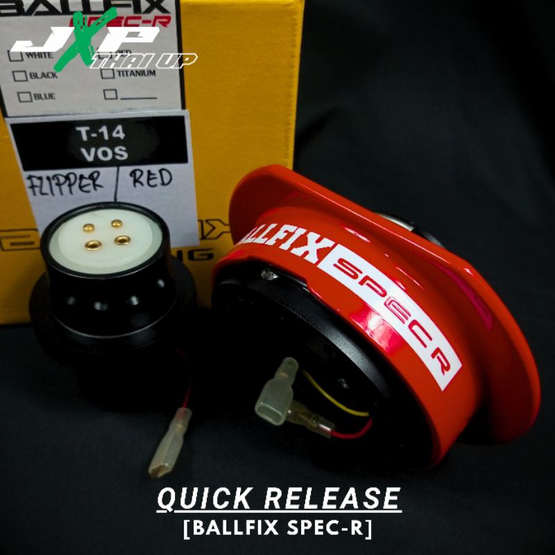 Toyota Red Ballfix Spec R Steering Wheel Boss Kit Quick Release Elevo ...