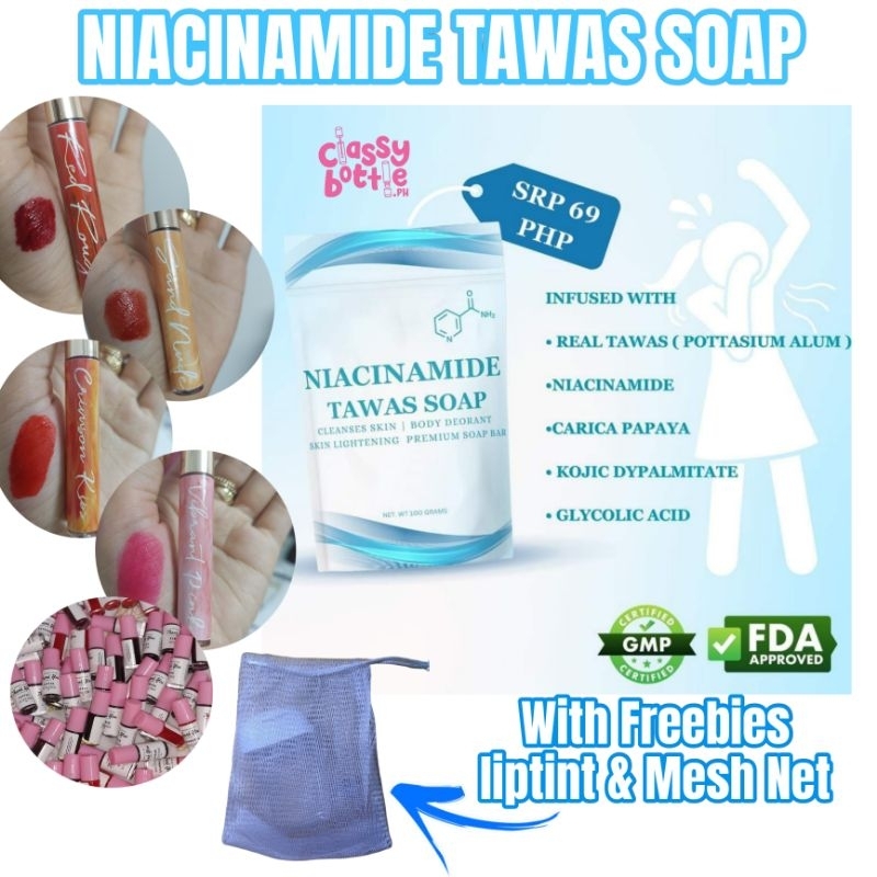 NIACINAMIDE TAWAS SOAP FDA APPROVED | Shopee Malaysia