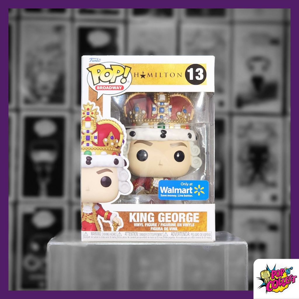Funko Pop! Hamilton - King George 13 (Walmart Exclusive) w/ Free ...