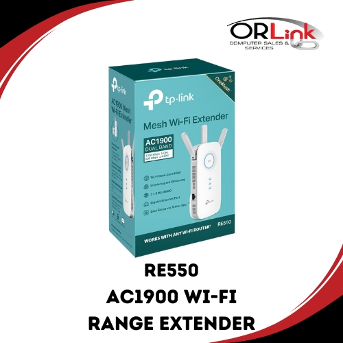 TP-LINK RE550 AC1900 DUAL BAND MESH WIFI EXTENDER (072469) | Shopee ...