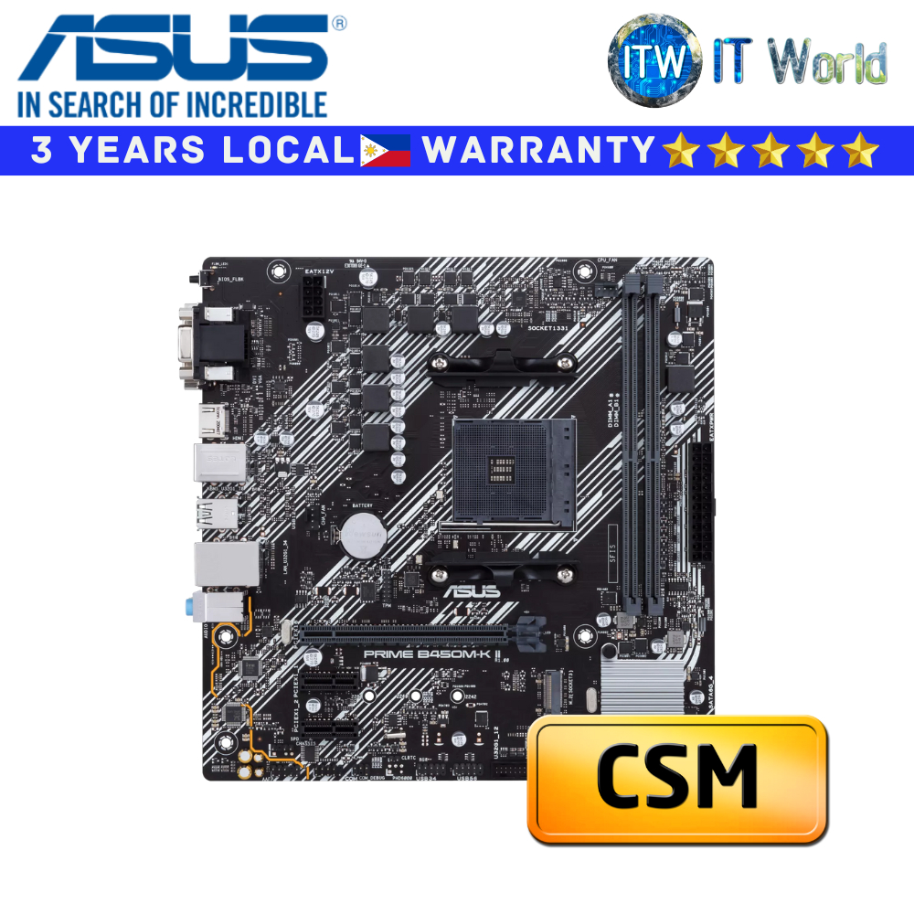 Itw | Asus Motherboard Prime B460M-K II/CSM mATX AM4 DDR4 | Shopee Malaysia