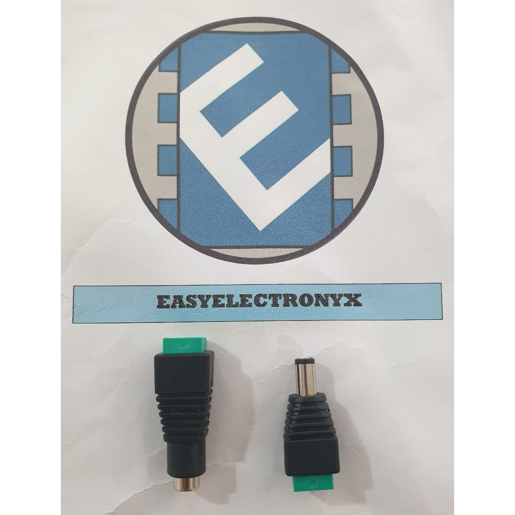 Male and Female DC Power Connector Barrel Jack Adapter | Shopee Malaysia