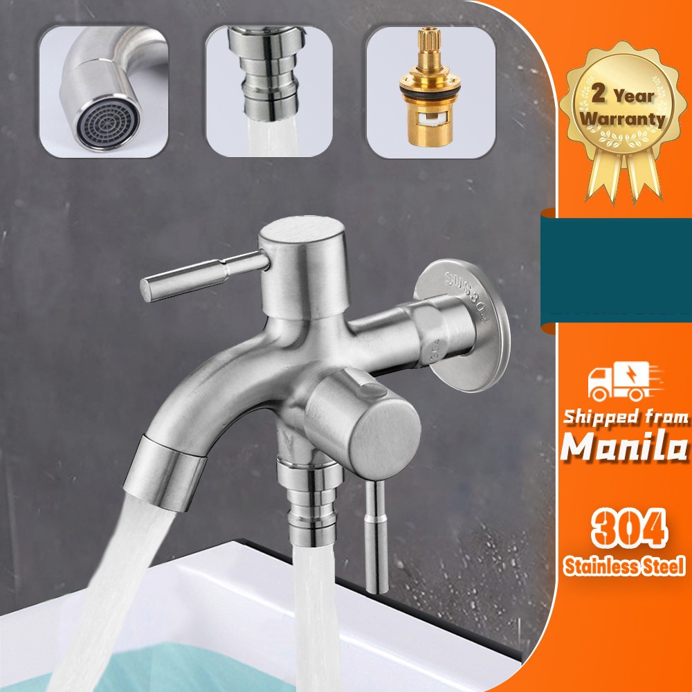 One in two out multi-function faucet (stainless steel alloy) | Shopee ...