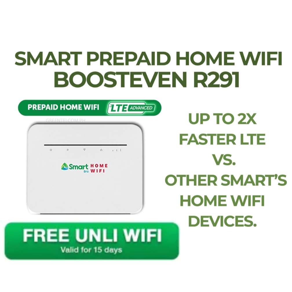 SMART PREPAID HOME WIFI LTE ADVANCE - BOOSTEVEN R291 (BRAND NEW AND SEALED WITH FREE WIFI ...