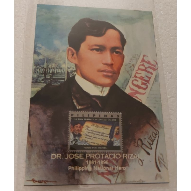 vintage Jose Rizal Philippine National Hero 1 value stamp on post card ...