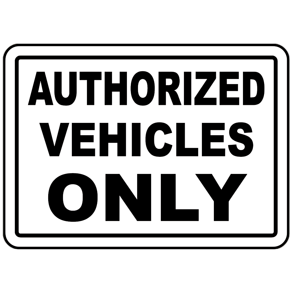 Authorized Vehicles Only | A4 size Laminated Signage | Shopee Malaysia