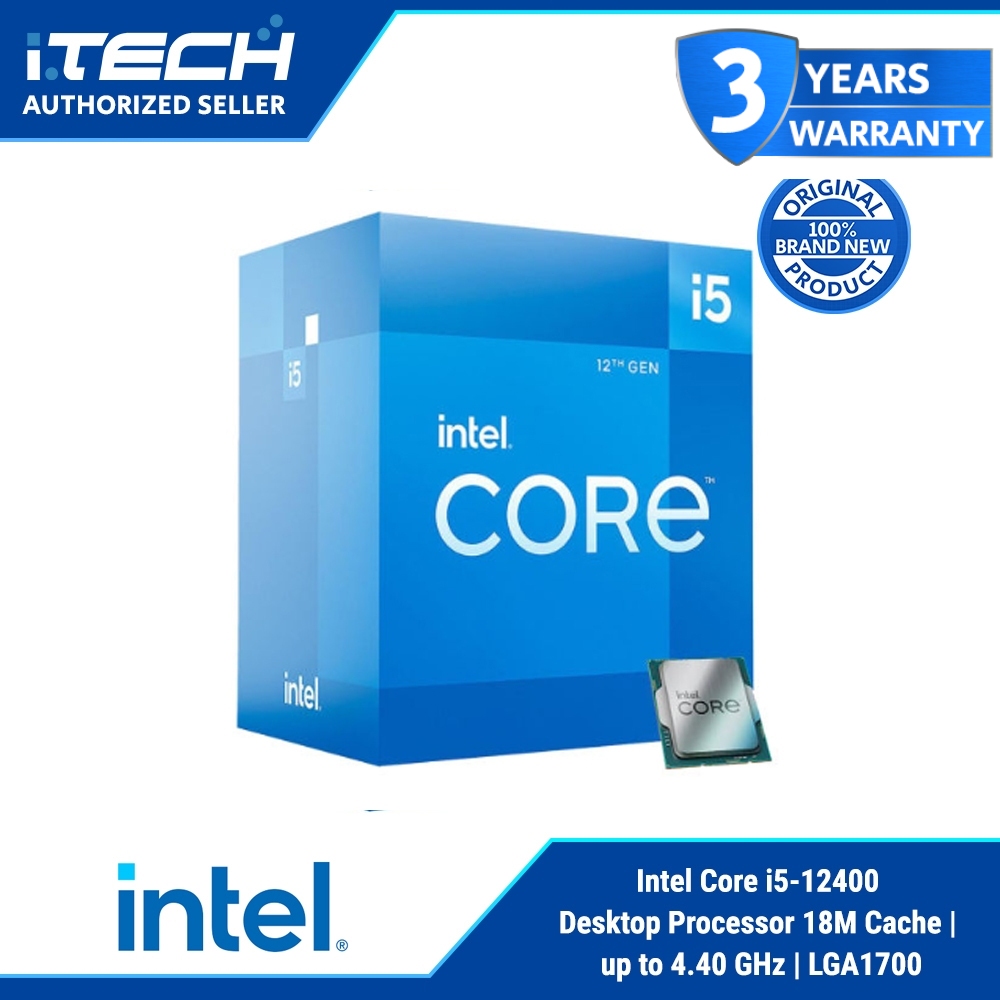 Intel Core i5-12400 12th Gen Desktop Processor 6 Cores (12 threads ...