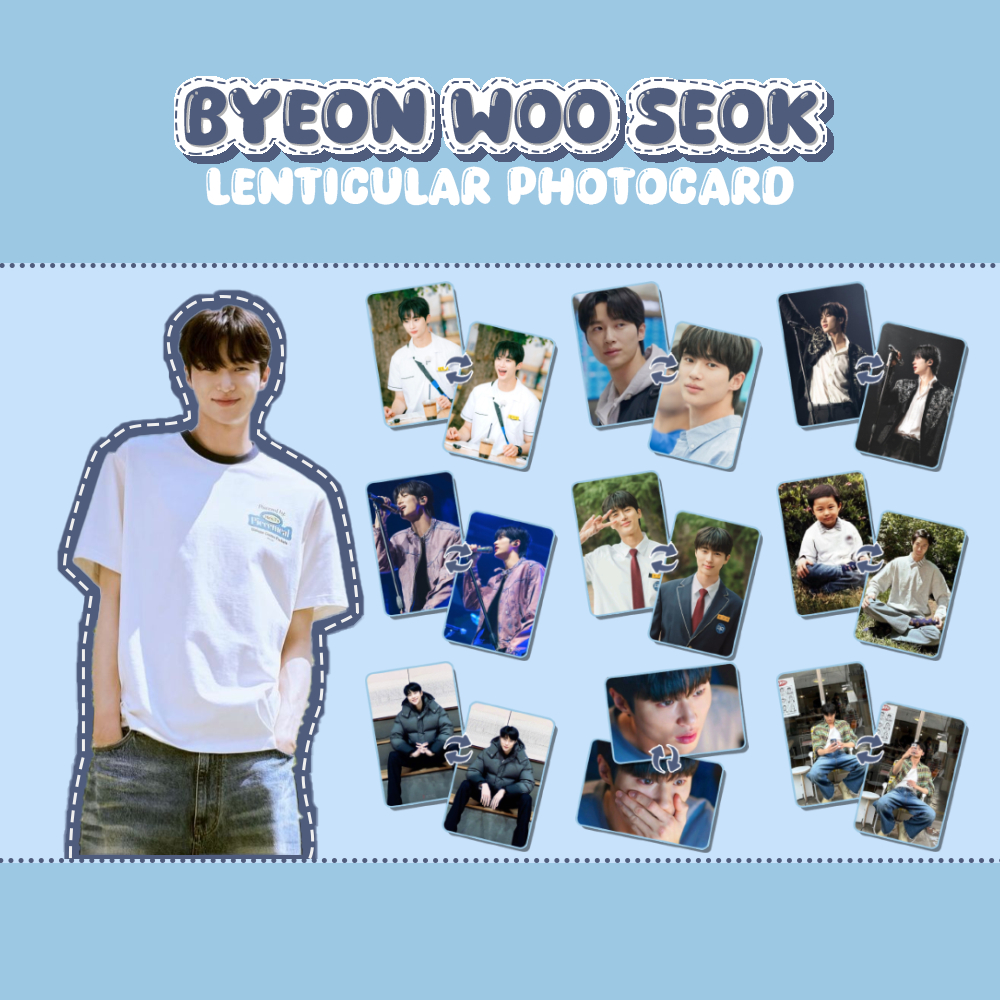 Byeon Woo-Seok Lenticular Photocards (Fan-made) | Shopee Malaysia