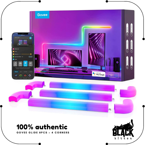 Govee Glide RGBIC LED Wall Lights, Music Sync Home Decor LED Light Bar ...