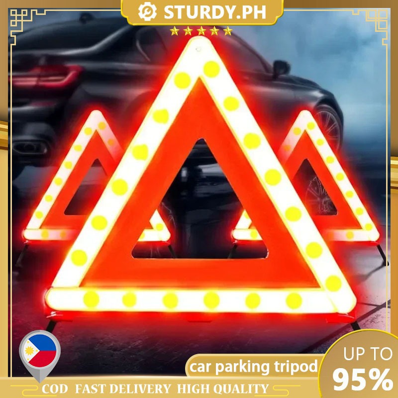 Car Vehicle Emergency Breakdown Warning Sign Triangle Reflective Road ...