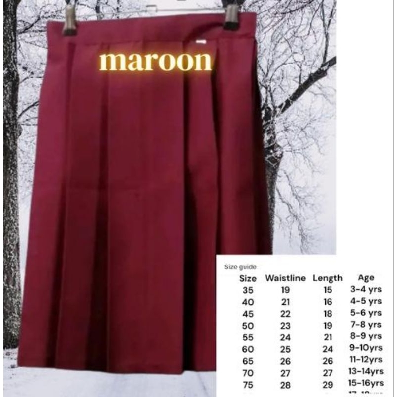 PALDA-SHOOL UNIFORM -MAROON | Shopee Malaysia
