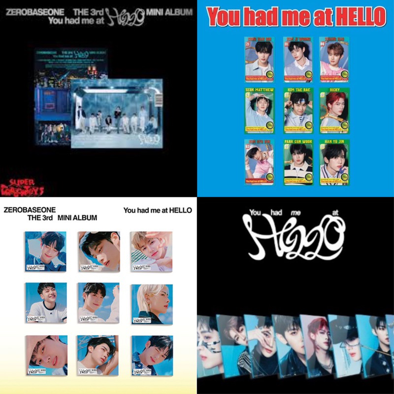 ZEROBASEONE YOU HAD ME AT HELLO SEALED ALBUM ZEROSE DIGIPACK POCA ZB1 | Shopee Malaysia