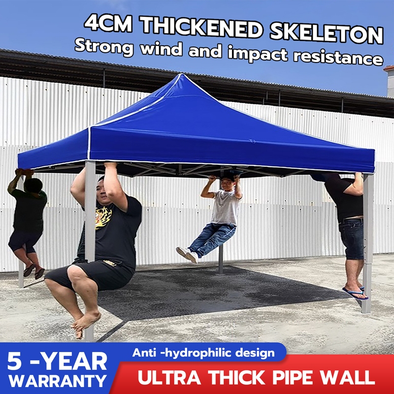 Retractable Tent Complete Set black post Waterproof/Sunscreen/Shading ...