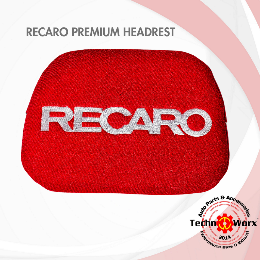 JDM RECARO HEADREST Premium Head Tuning Pad Lumbar pad For Neck Pillow ...