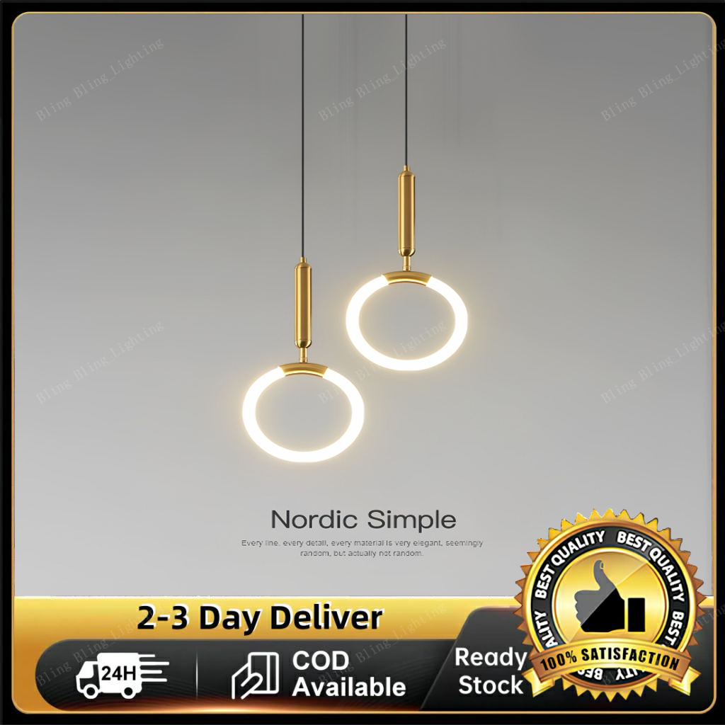 Nordic Modern Chandelier Ceiling Lights Bar Counter Drop Lights Hanging ...