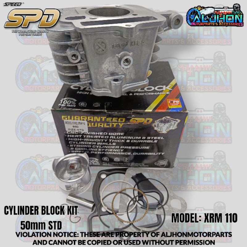 SPD XRM 110 CYLINDER BLOCK KIT 50MM STD | Shopee Malaysia