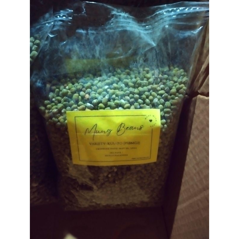 Organic Mongo/Mungo/Balatong/Mung Beans 1 Box (25 pcs of 1KG Pack ...