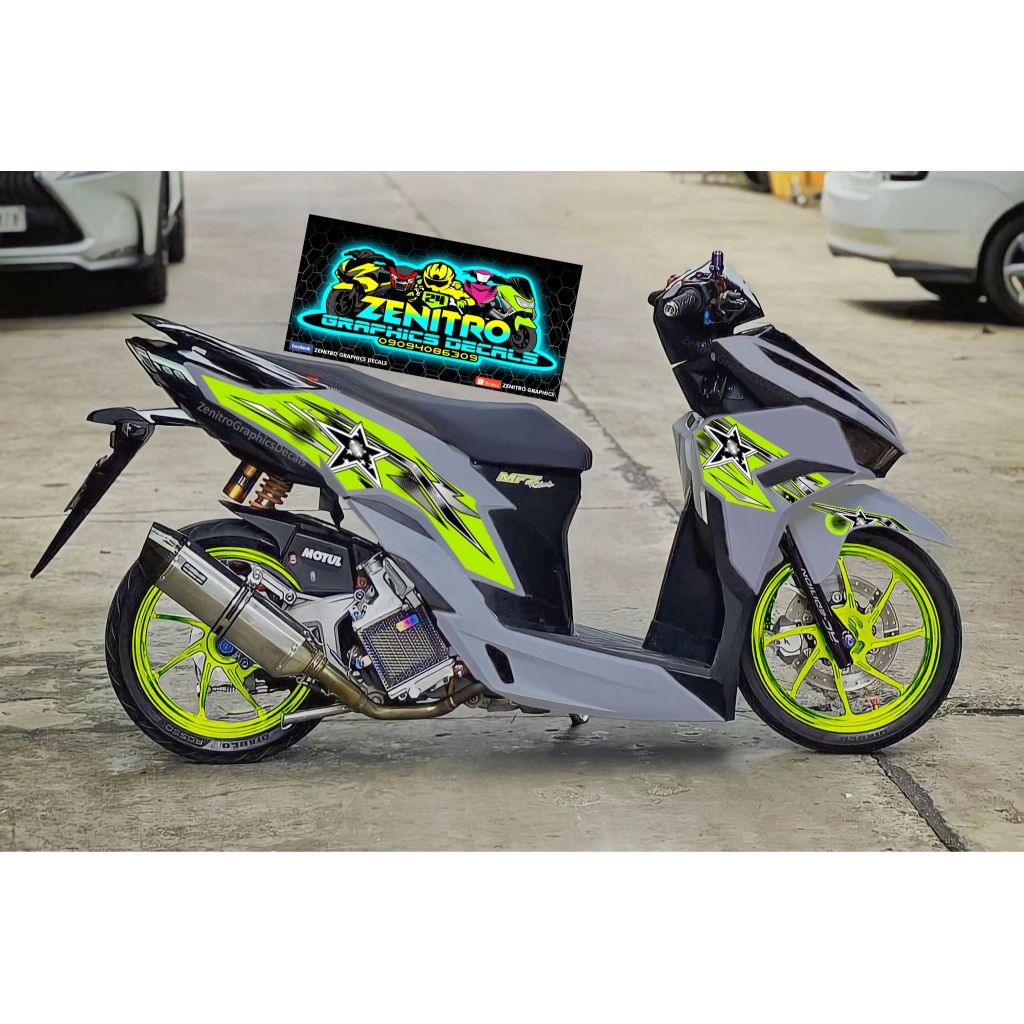 STAR INDO DECALS FOR CLICK V3 ONLY (ZENITRO GRAPHICS DECALS) | Shopee ...
