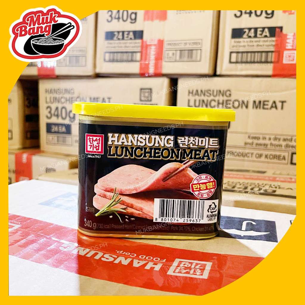 *NEW PACKAGING* HANSUNG LUNCHEON MEAT 340g x 24 (1BOX) | Shopee Malaysia