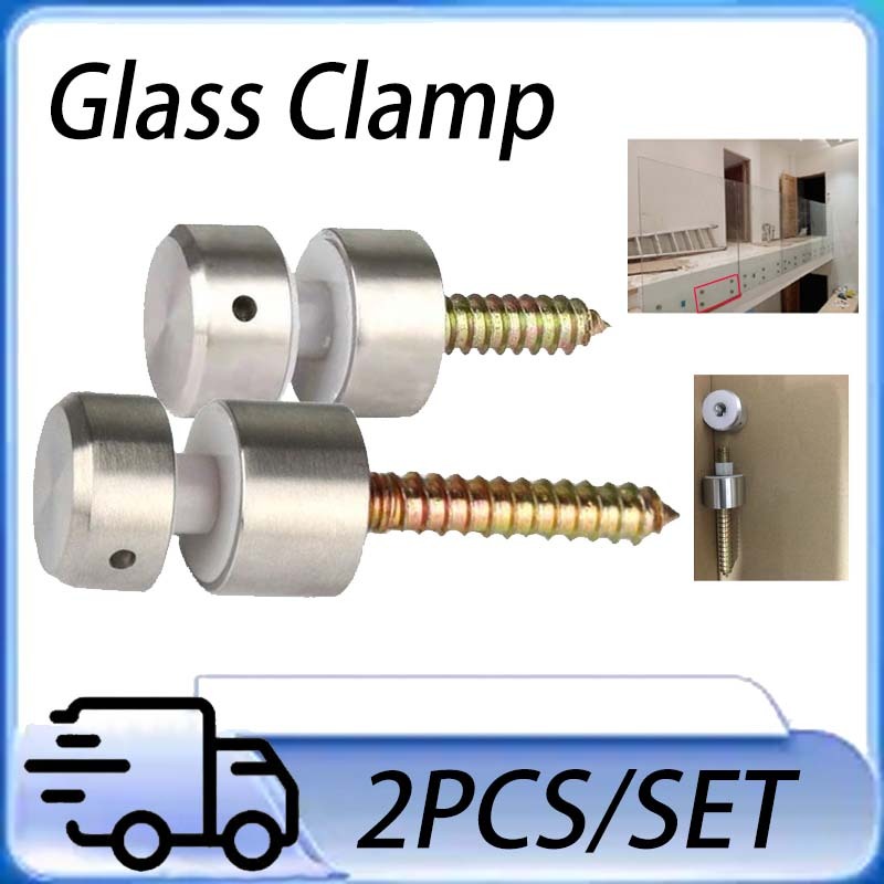 Glass Clamp Stainless Steel Signage Bolt Stair Side Hanging Glass ...