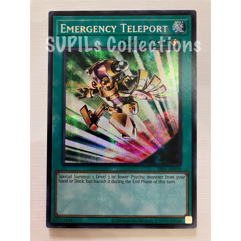 YuGiOh! OCG AE Emergency Teleport ES01-AE059 (SeR/SR) | Shopee Malaysia