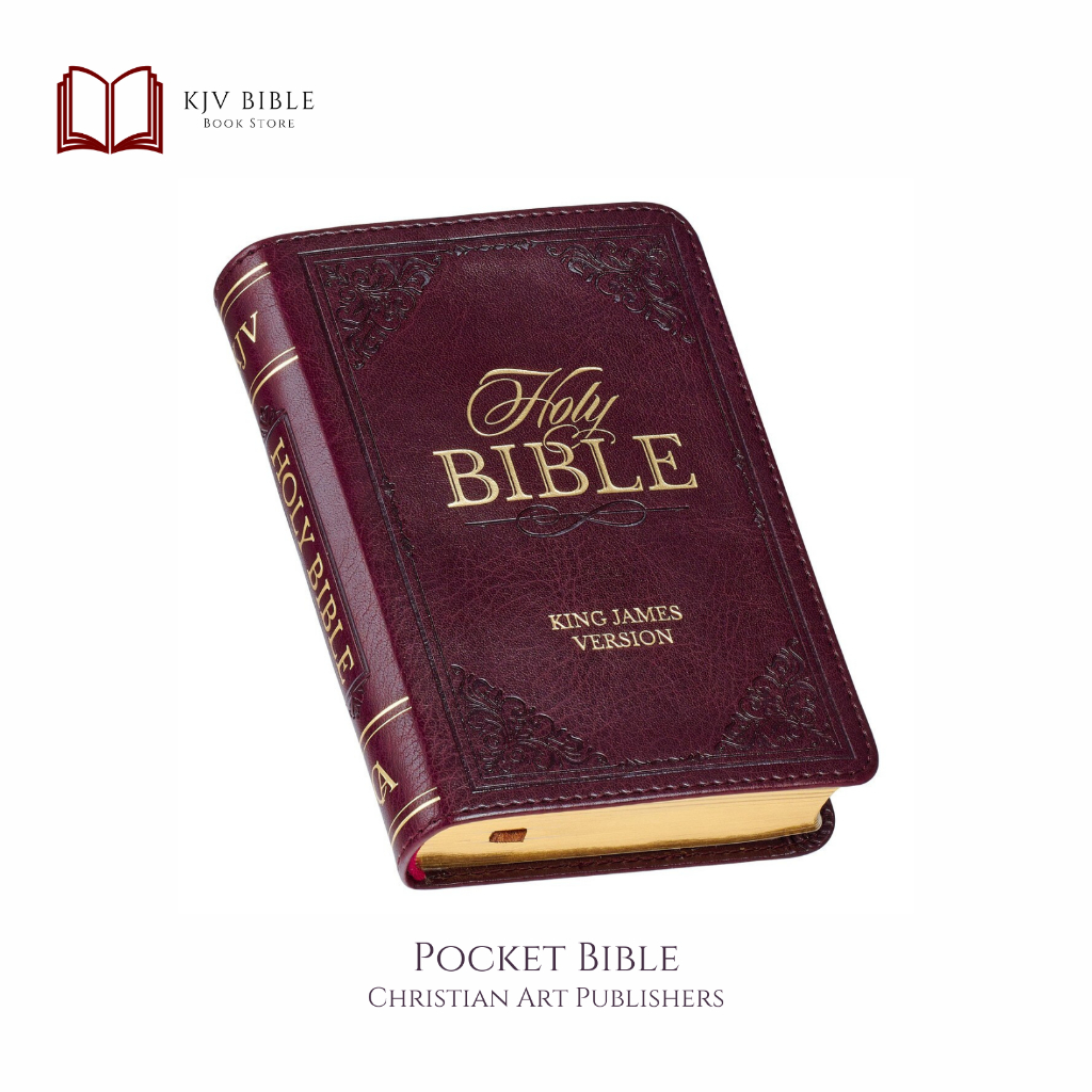 KJV204 | King James Version Pocket Bible Burgundy Faux Leather | KJV ...