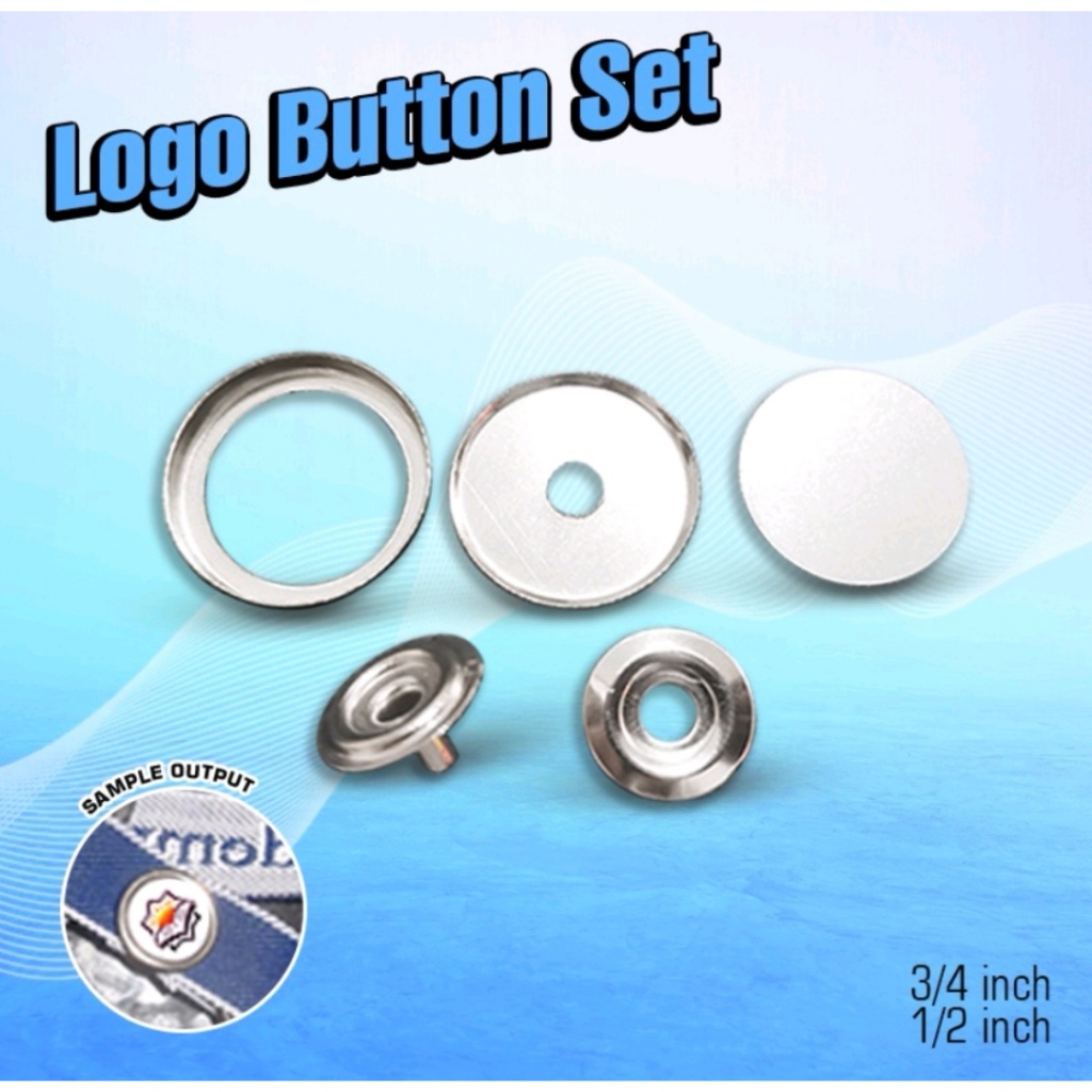 (500SETS/PACK) ID BUTTON LOGO SET FOR ID LACE MAKING(3/4 & 1/2 INCH ...