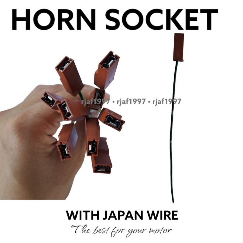 [1 PC] HORN SOCKET WITH HEAVY DUTY AUTO WIRE 16 INSTALLED | Shopee Malaysia