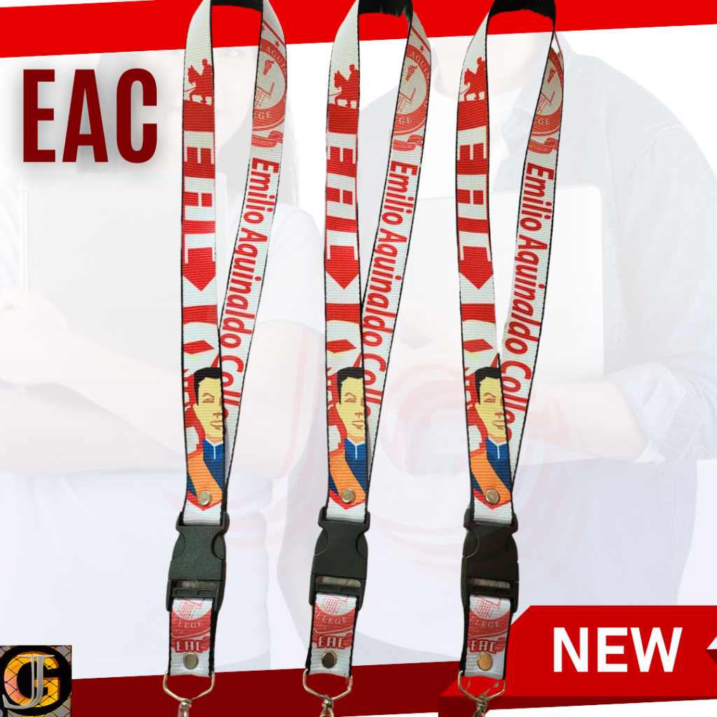 jg Emilio Aguinaldo College Sublimation Prints Id Lace EAC Lanyards ID ...