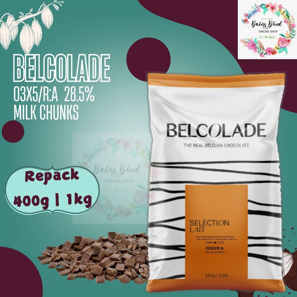 Belcolade Milk Chocolate Chunks (400g | 1kg) | Shopee Malaysia