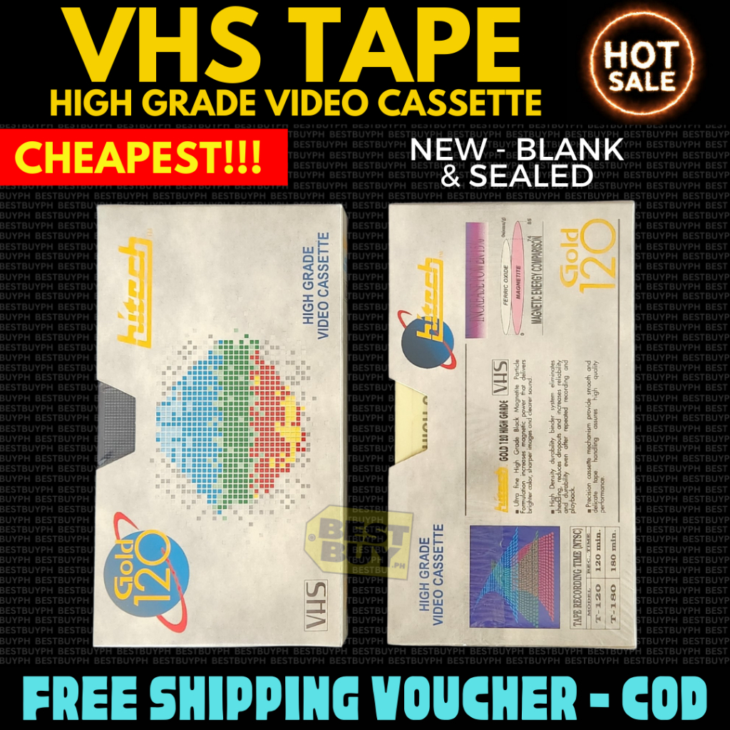 (Sealed & New) VHS Video Tape - Gold 120 | Shopee Malaysia