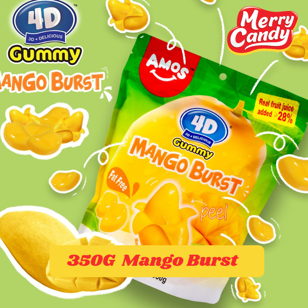 4D Amos Peelable Mango Burst Gummy (350G) | Shopee Malaysia