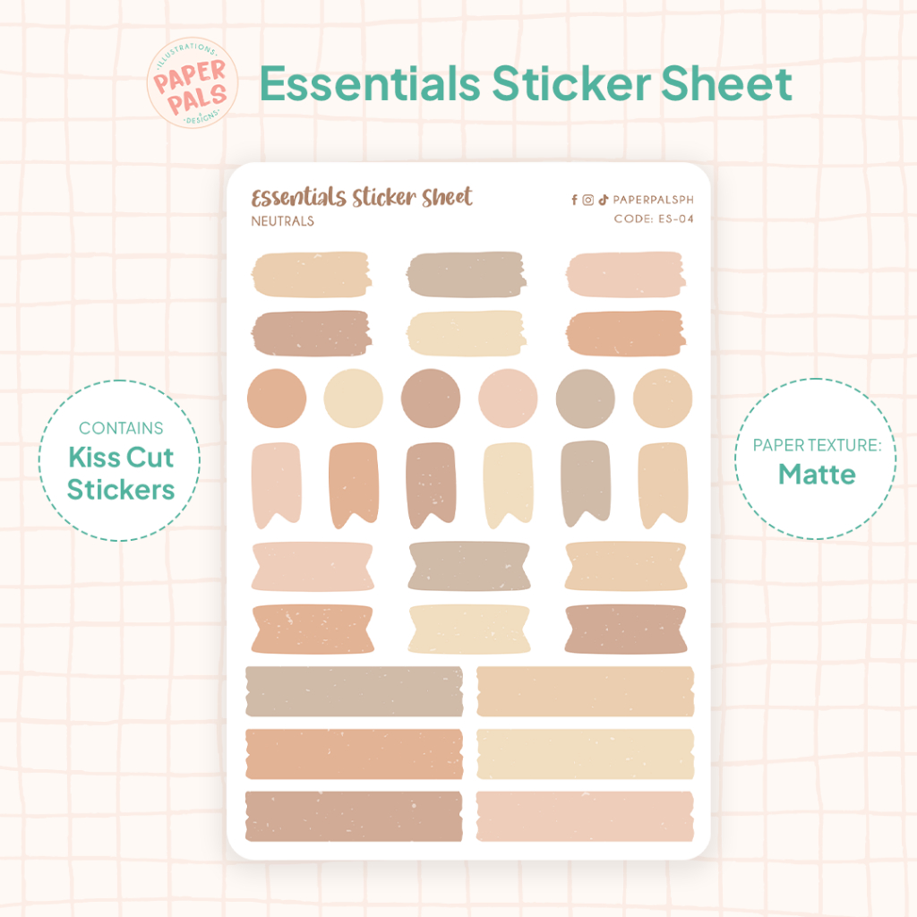 Planner Stickers, Journal Stickers, Marker Stickers, Neutral Colors ...
