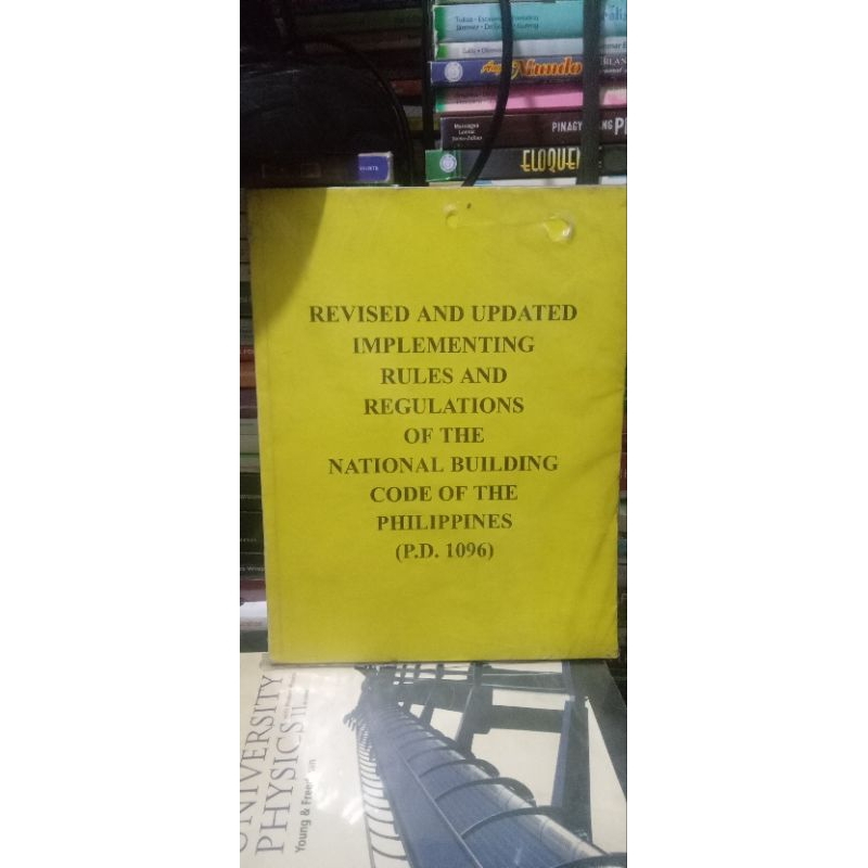 NATIONAL BUILDING CODE OF THE PHILIPPINES P.D.1096 | Shopee Malaysia