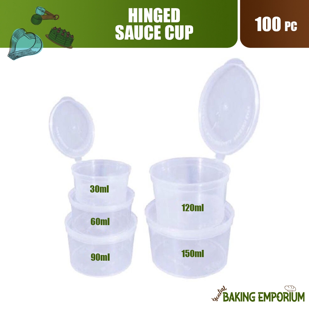 FAS Pack Hinged Sauce Cup Container | Shopee Malaysia
