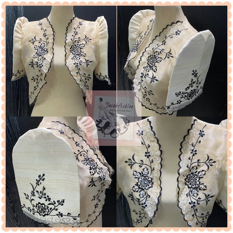 Filipiniana Bolero | embroidery design | Traditional Wear | Shopee Malaysia
