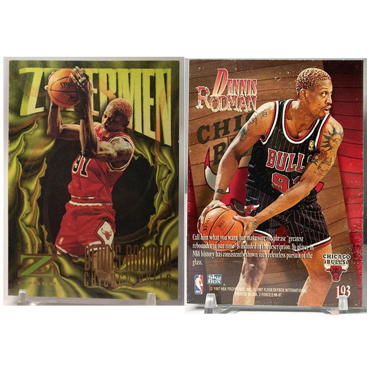 DENNIS RODMAN NEARMINT: 1996-97 Skybox Z Force Zupermen no. 193 nba ...