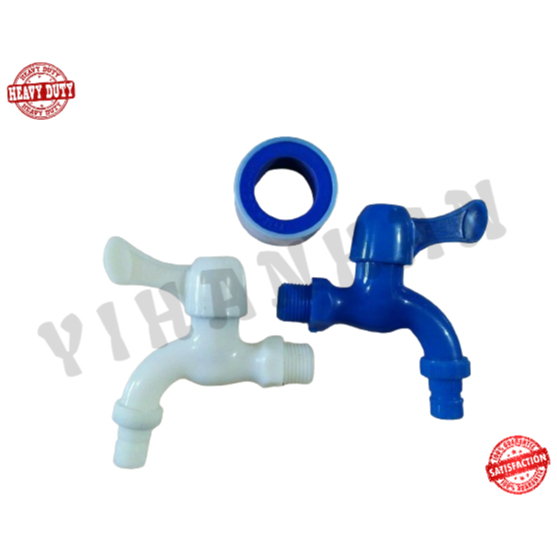 PVC Plastic Faucet/Gripo - HEAVY DUTY - With Hose Connector Bibb ...