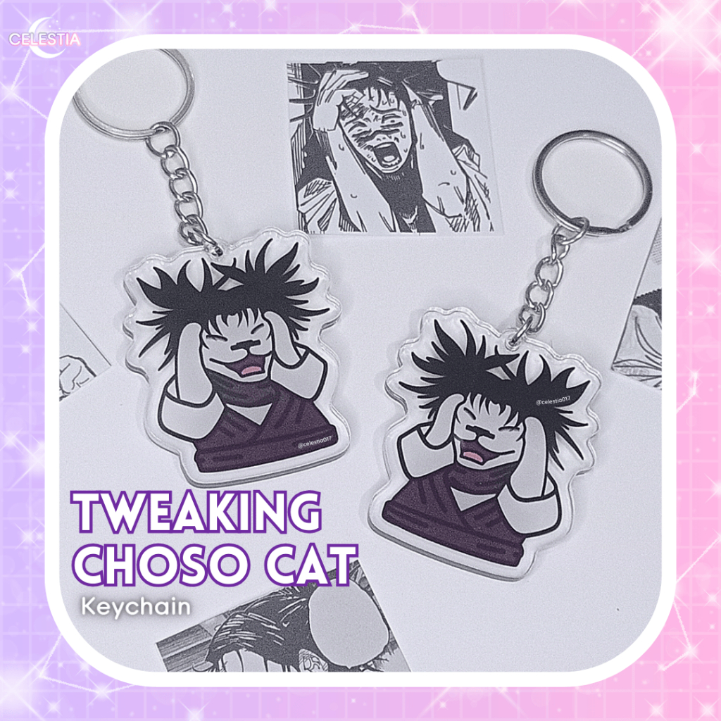 Jujutsu Kaisen Tweaking Choso Cat Kecyhain [ON HAND] | Shopee Malaysia