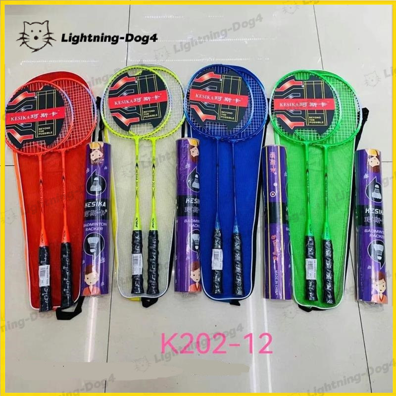 KESIKA K202 Badminton Rackets (With 12 ball) Badminton Rackets for ...