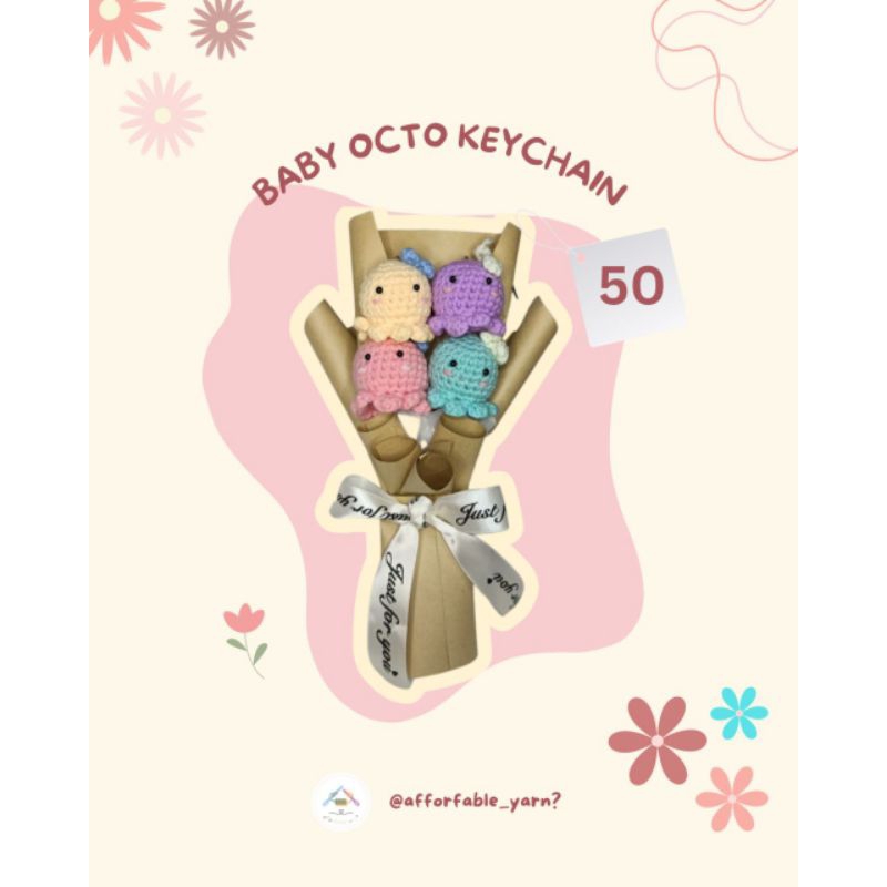 BABY OCTO CROCHET KEYCHAIN | Shopee Malaysia